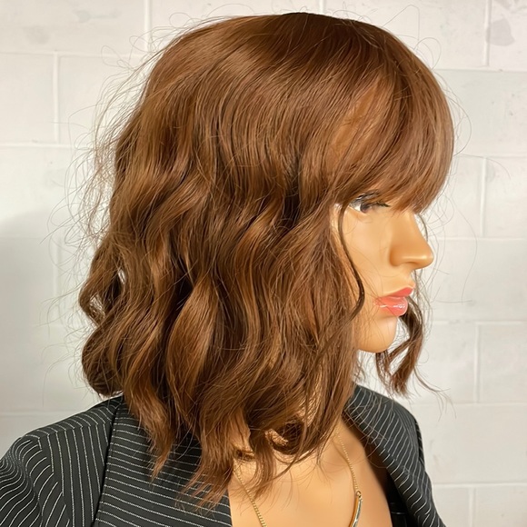 imOgen | Accessories | Nwt 2 Amber Chestnut Ginger Wig Beach Waves Bob ...